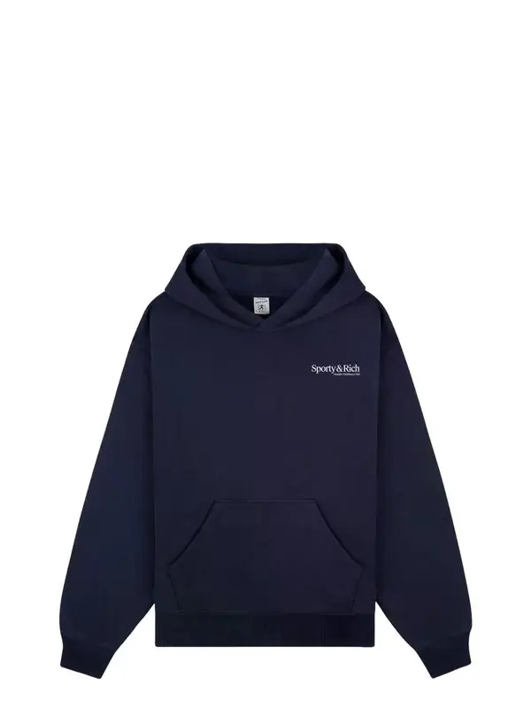 SPORTY & RICH Logo-detail Hoodie - Blue