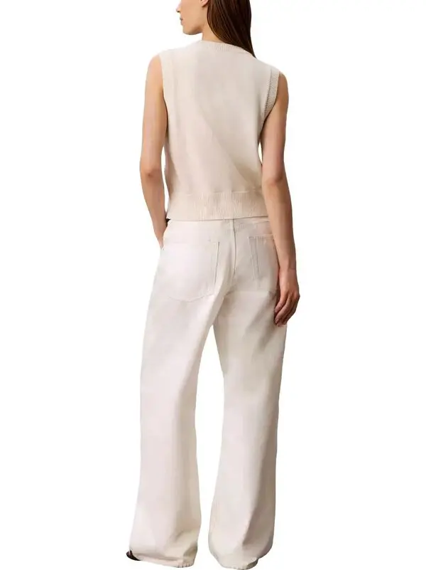 Calvin Klein Knit Sweater Vest - Neutrals