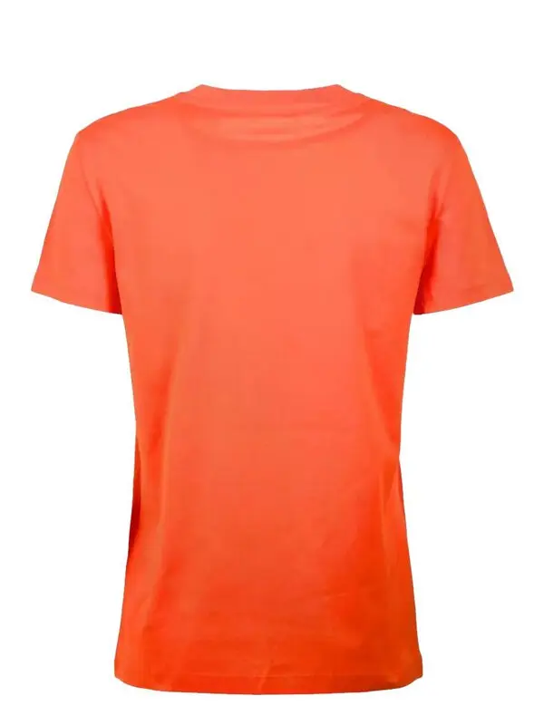 Max Mara Embroidered Logo Pocket T-shirt - Orange