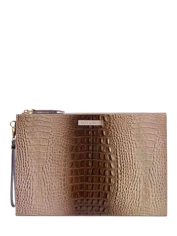 SAIID KOBEISY Tutto Clutch Bag - Neutrals