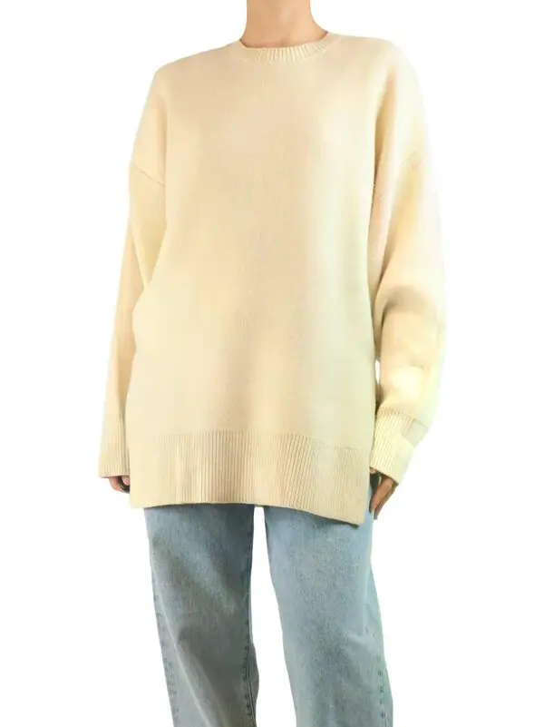 TOTEME Double-knit Crew Neck Sweater - Neutrals