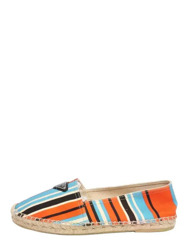 Prada Striped Espadrilles - Orange
