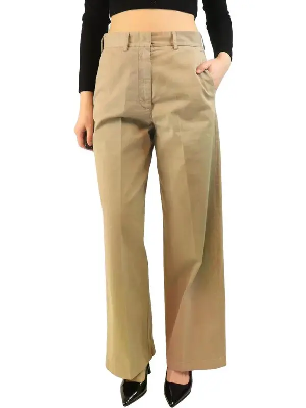 FORTE_FORTE Cotton Trousers - Neutrals