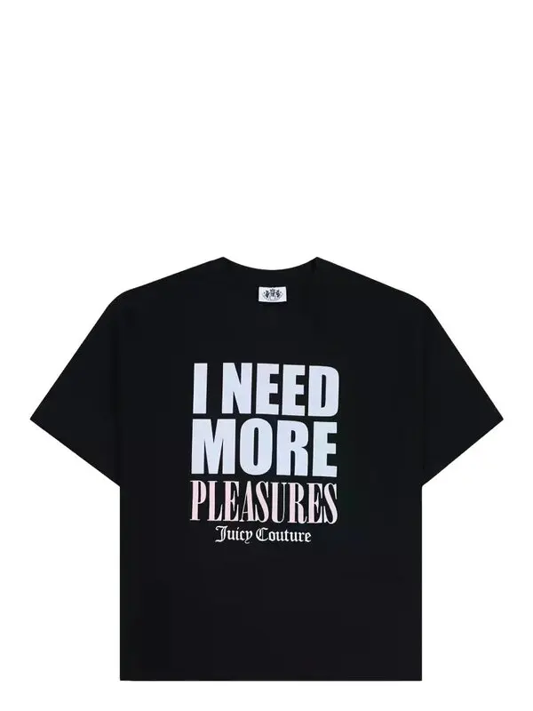 Juicy Couture Slogan Print T-shirt - Black