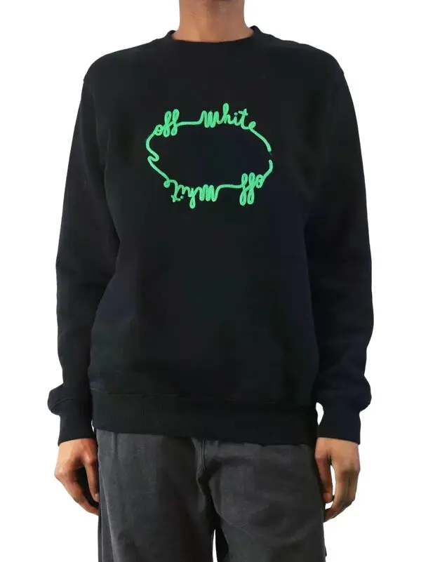 Off-White Appliqué Logo Sweatshirt - Black