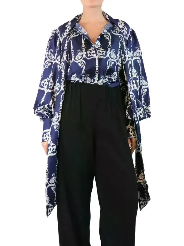 Borgo De Nor Marcel Graphic Print Blouse - Blue