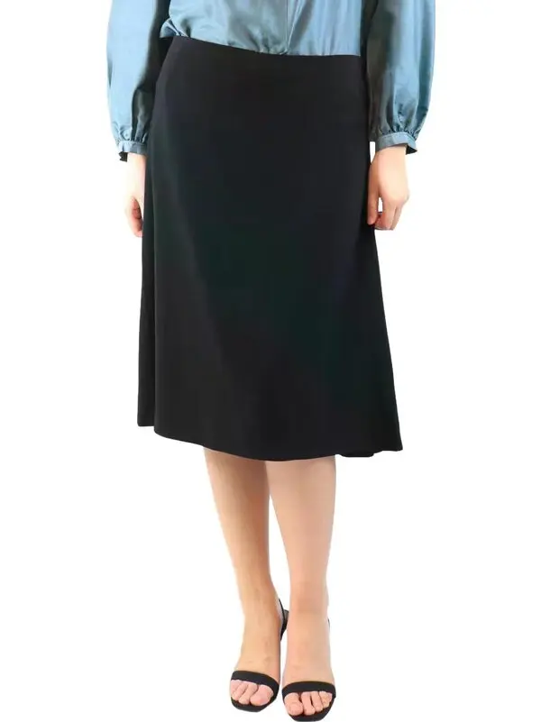 Marni Midi Skirt With Rear Slit - Black