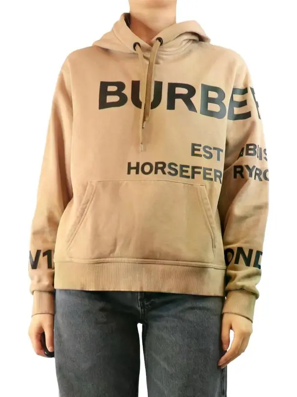 Burberry Horseferry Print Hoodie - Neutrals
