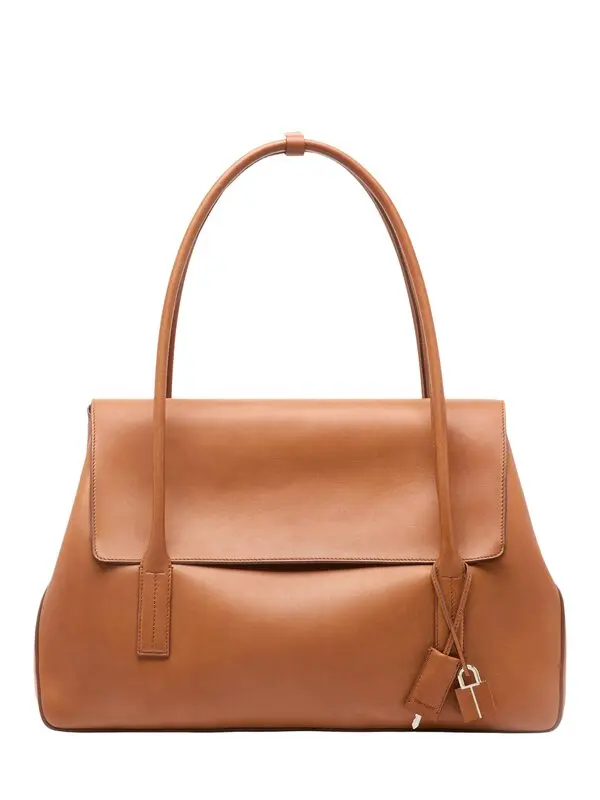 TOM FORD Leather Eclipse Shoulder Bag - Brown