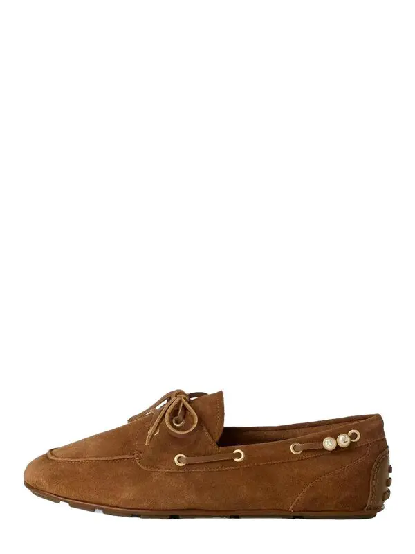 Karl Lagerfeld Ariella Faux-pearl Loafers - Brown