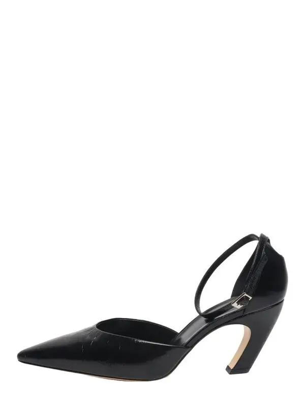 Le Monde Beryl Victoria Leather Heeled Pumps - Black