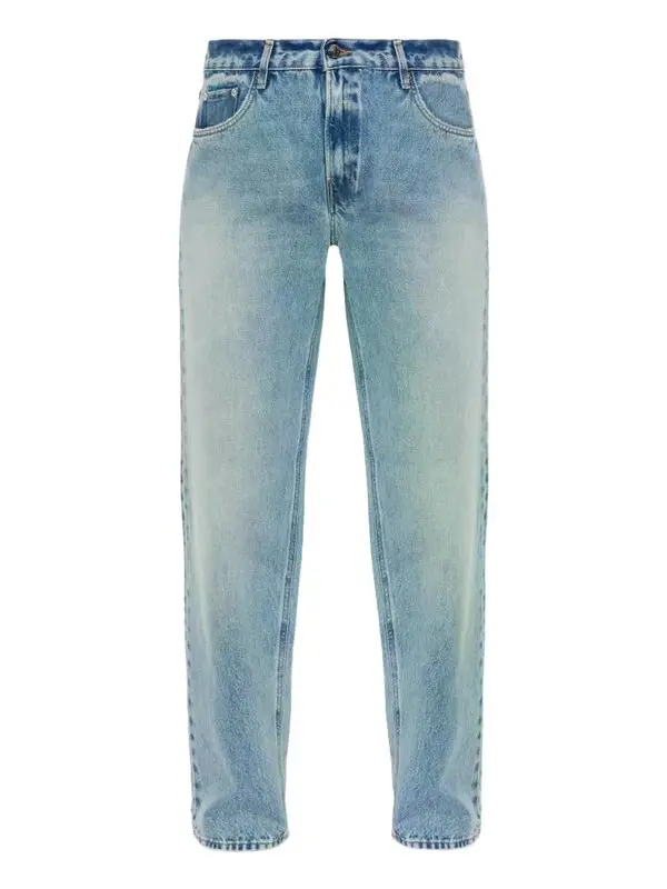 HAIKURE Distressed Straight-leg Jeans - Blue