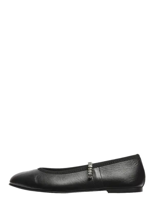 KATE CATE Juliette Double Chain Ballet Flats - Black