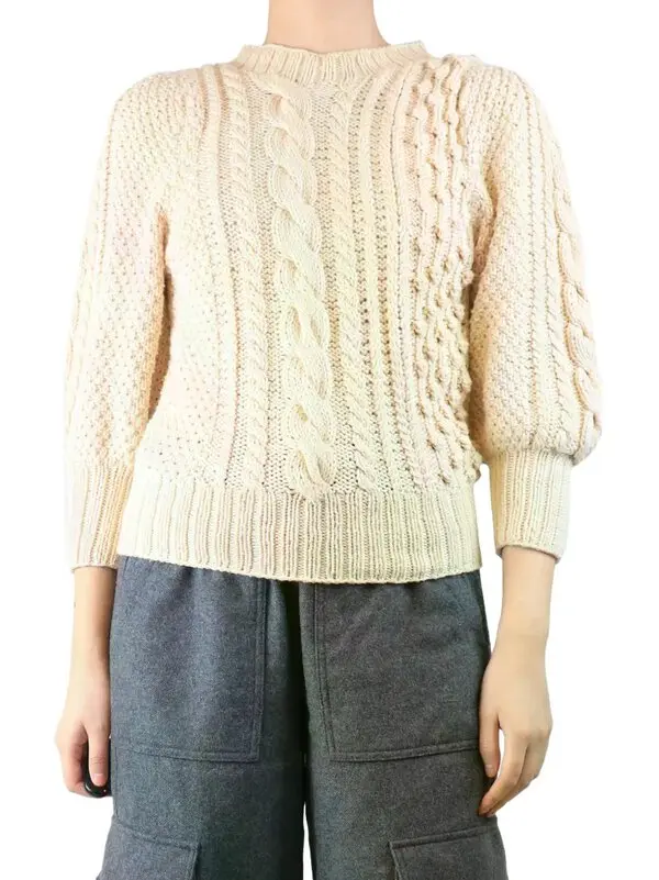 APIECE APART Mixed-knit Jumper - Neutrals