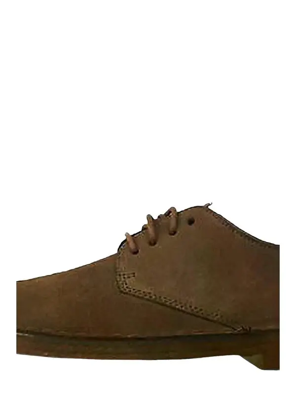 Clarks Suede Derby Shoes - Brown