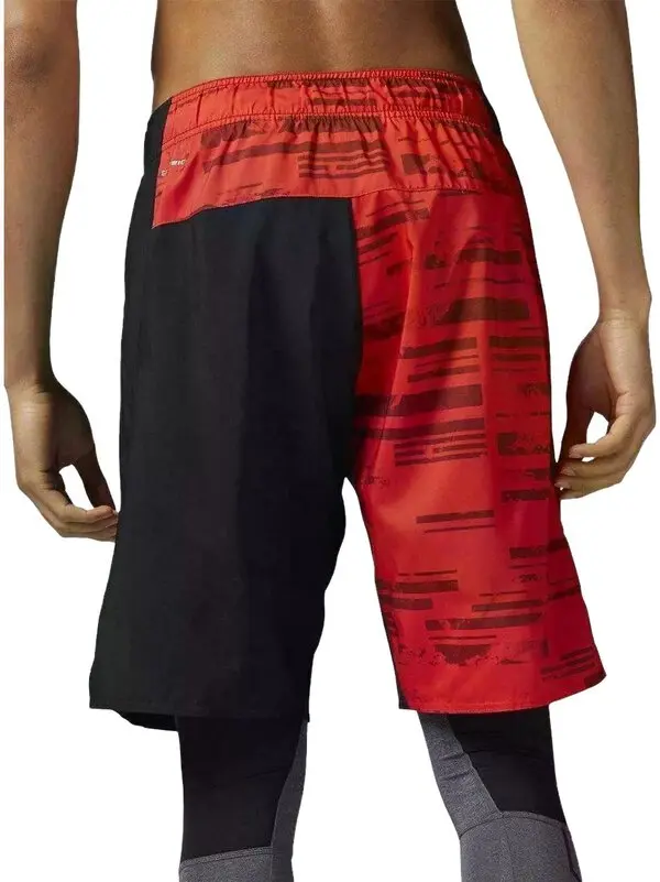 REEBOK Graphic Print Board Shorts - Red
