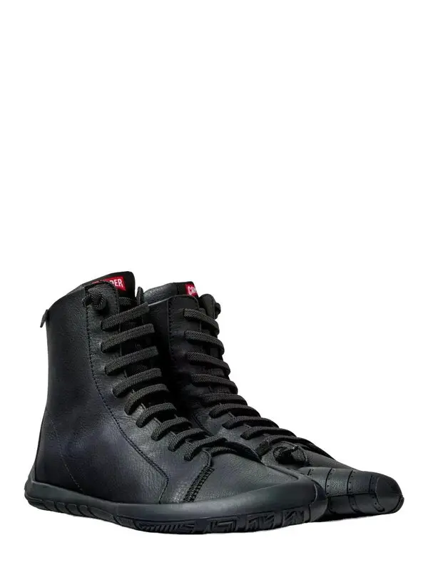 Camper Peu Path+ Leather Ankle Boots - Black