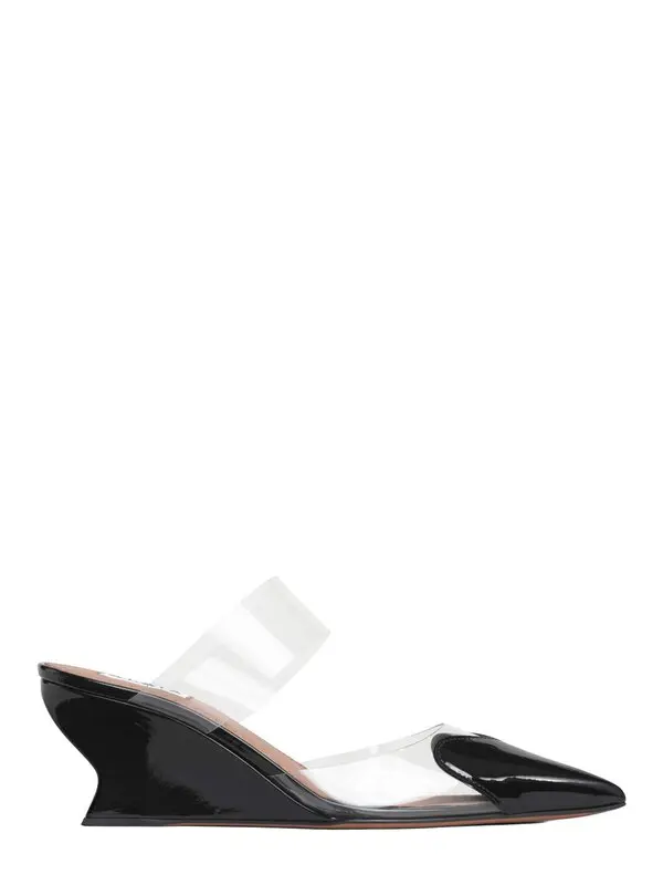 Alaïa Le Coeur Wedge Mules - Black