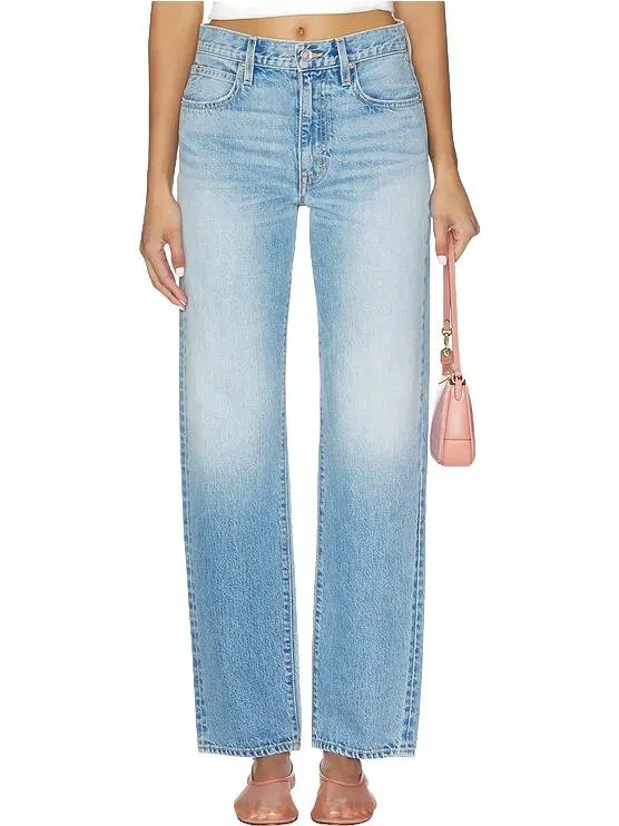 SLVRLAKE Kendra Straight Leg Jeans - Blue