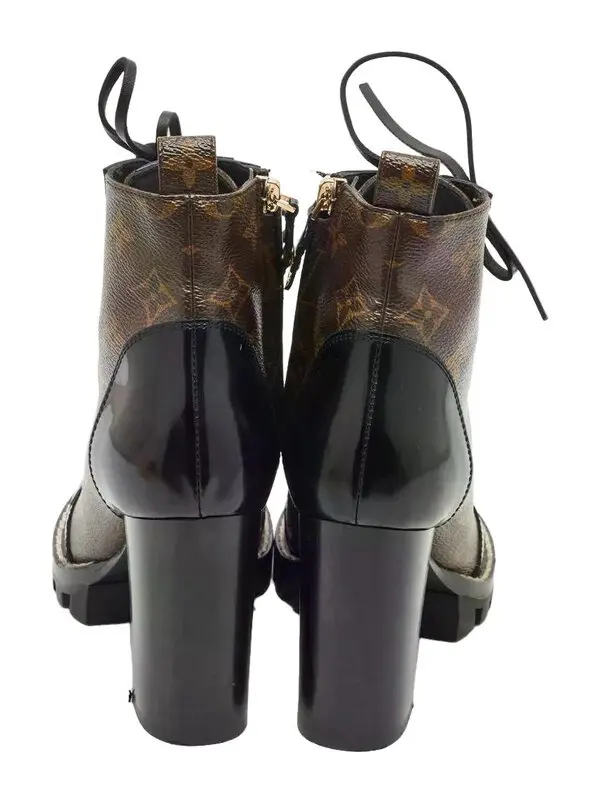 LOUIS VUITTON Star Trail Monogram Ankle Boots - Brown
