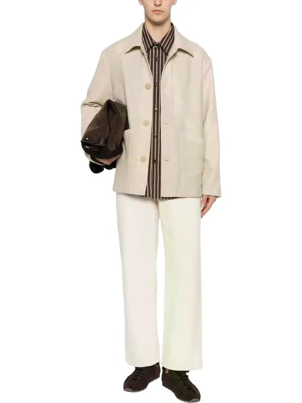 Sandro Wool Jacket - Neutrals