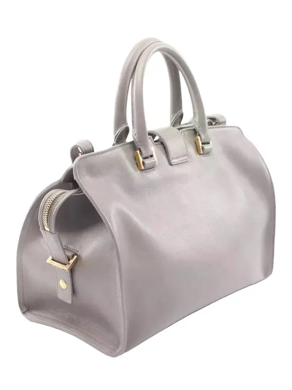 Saint Laurent Small Y Cabas Tote Bag - Grey