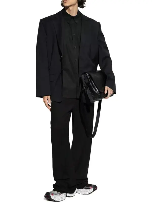 Balenciaga Pleated Pocket Trousers - Black