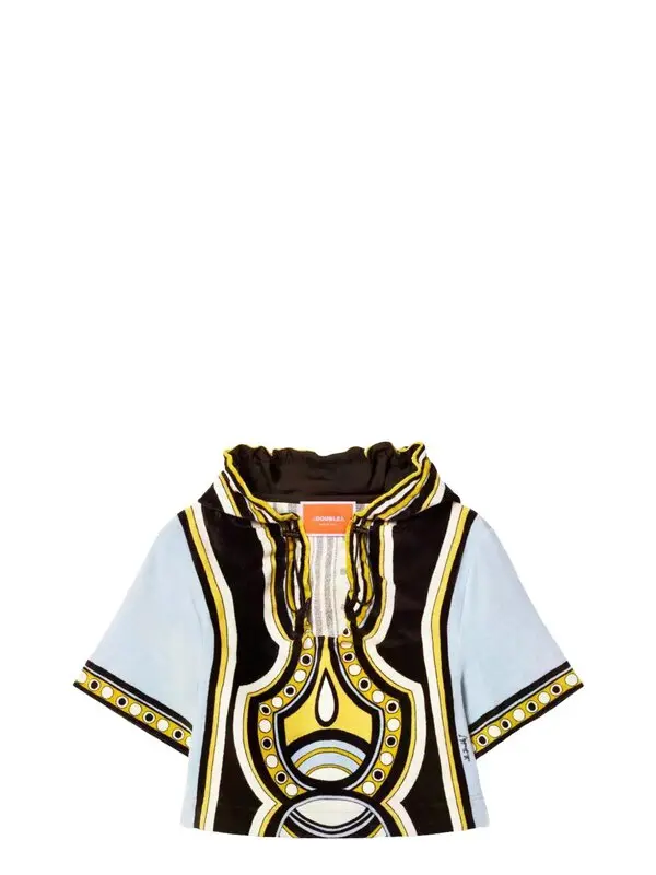 La DoubleJ Portal Terrycloth Hoodie - Blue