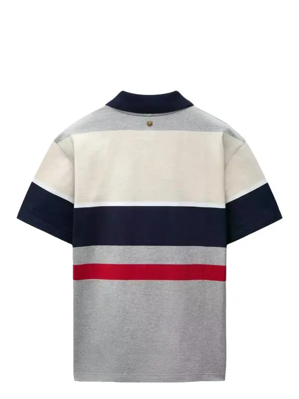Versace Striped Cotton-jersey T-shirt - Grey