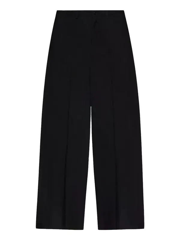 Balenciaga Creased Palazzo Pants - Black