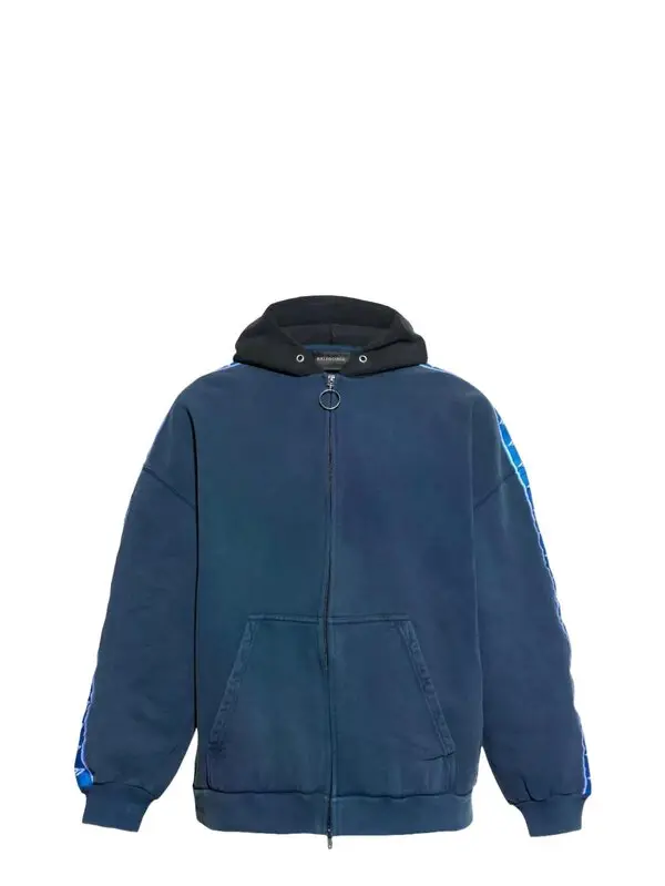 Balenciaga Zip-up Hoodie - Blue