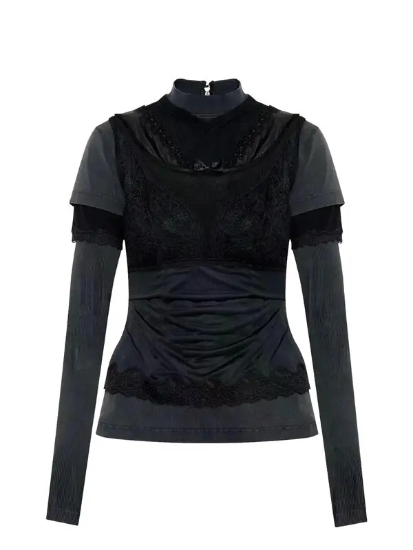 Balenciaga Layered Top - Black