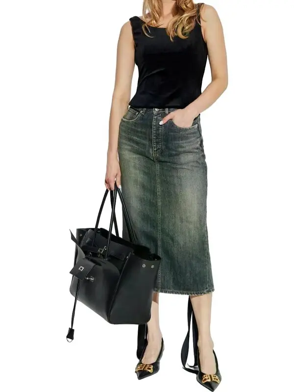 Balenciaga Velvet Tank Top - Black