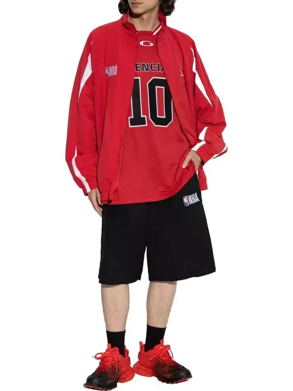Balenciaga X Nba Zip-up Jacket - Red
