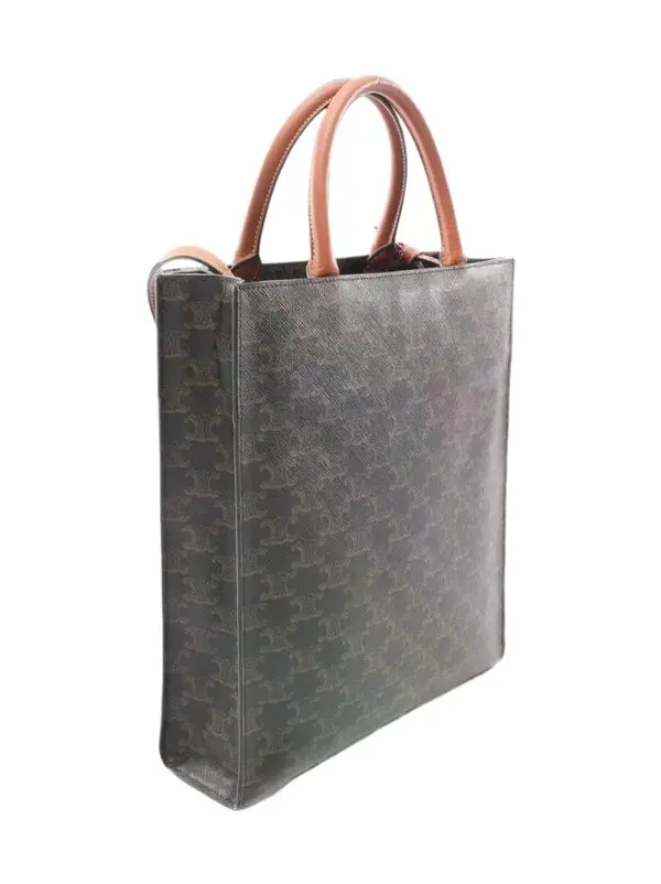 Celine 2010s Triomphe Logo-print Tote Bag - Brown