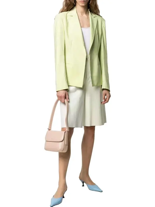 Giorgio Armani La Prima Leather Shoulder Bag - Neutrals