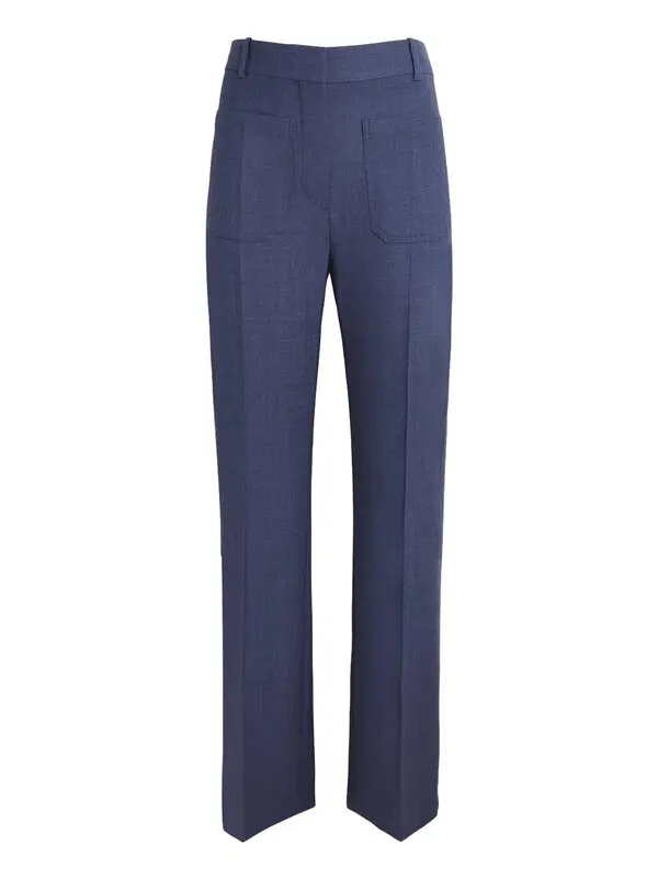 Victoria Beckham Alina Tailored Trousers - Blue