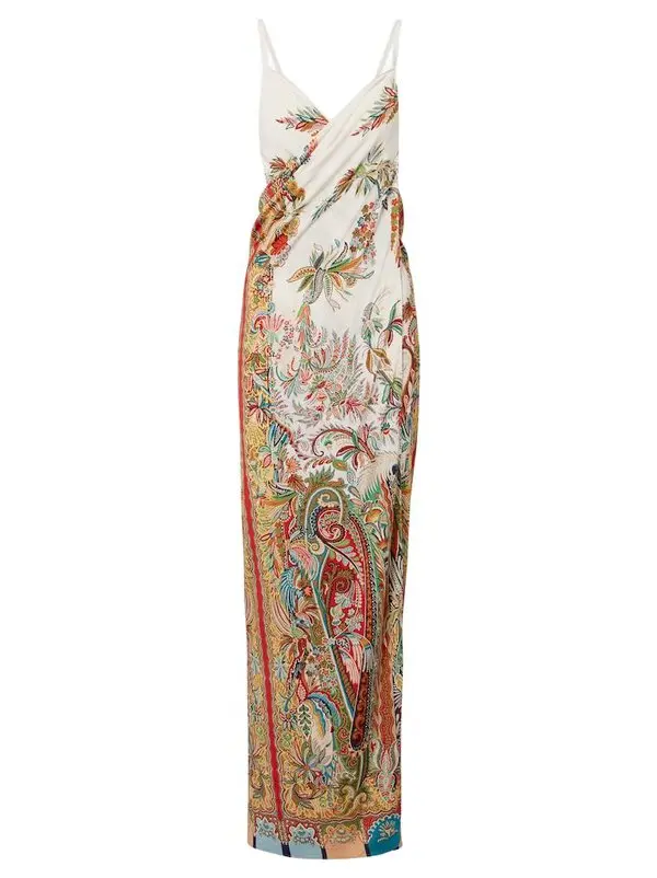 Etro Paisley Print Maxi Dress - Multicoloured