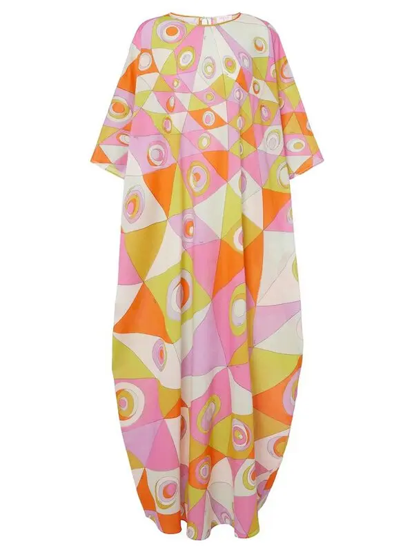 Emilio Pucci Printed Cotton Kaftan - Multicoloured