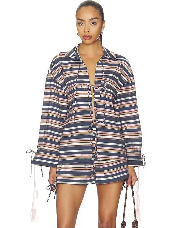 MILKWHITE Flower Detail Shirt - Multi