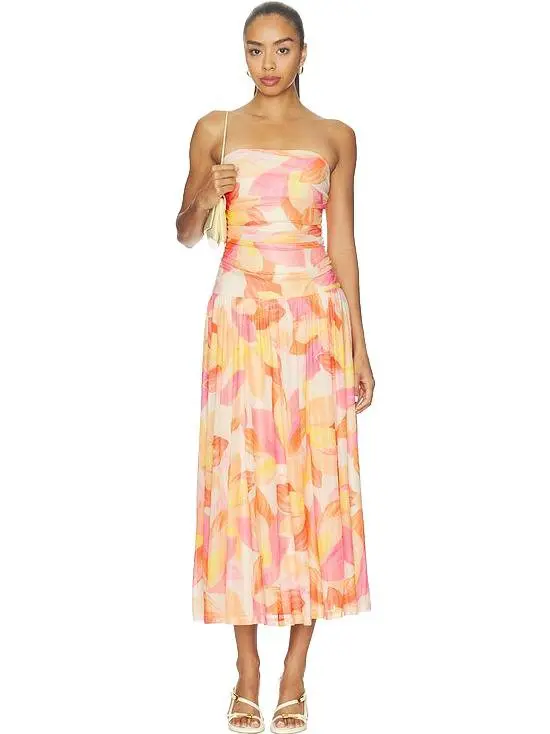 Minkpink Solana Mesh Midi Dress - Multi