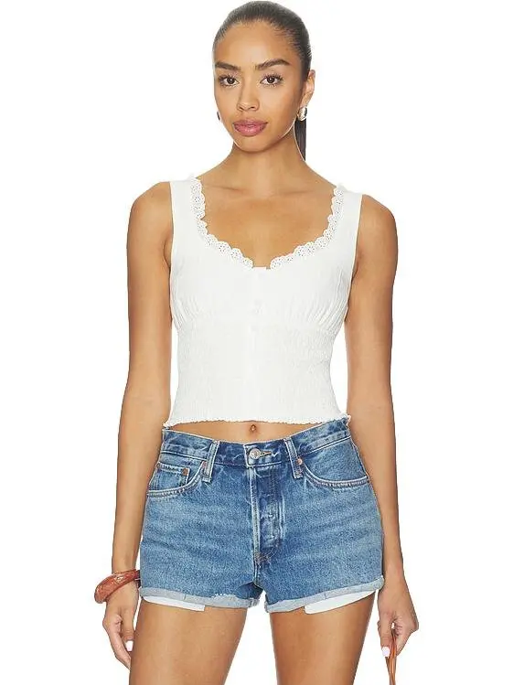 MORE TO COME Milena Top - White
