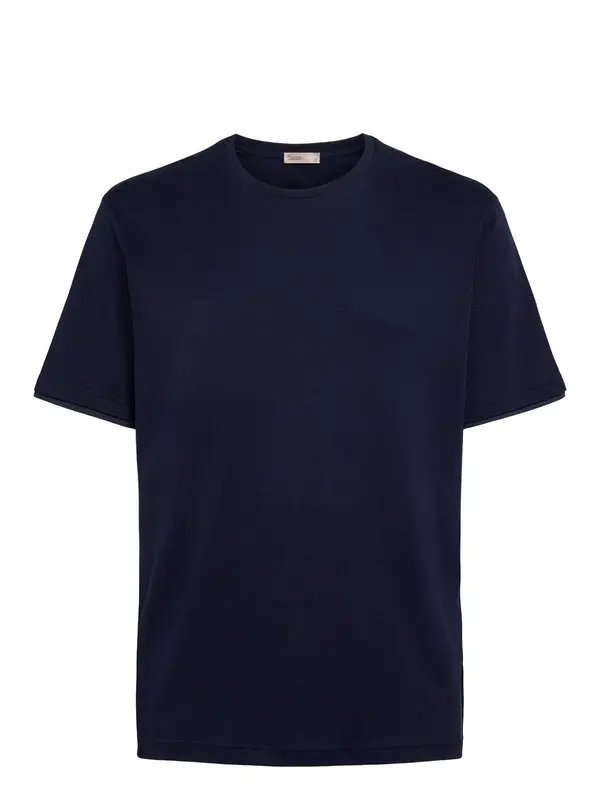 Herno Cotton Layered T-shirt - Blue
