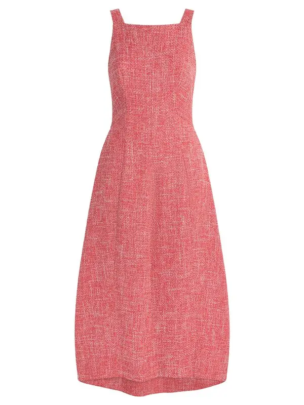 Camilla And Marc Carmine Tweed Midi Dress - Red