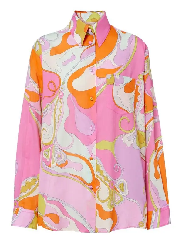 Emilio Pucci Orchidee Cotton Shirt - Multicoloured
