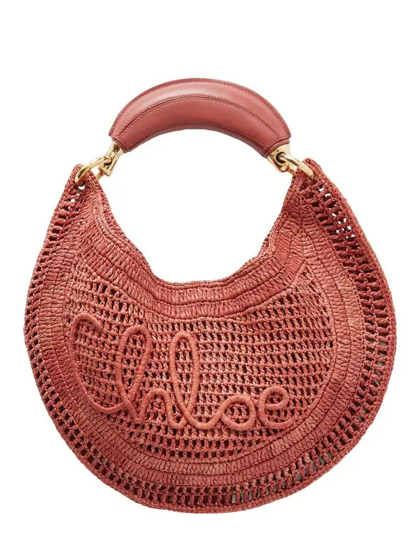 Chloé Raffia Tote - Red