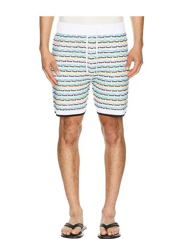 Casablanca Tuck Stitch Shorts In . Also - Multi