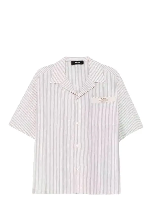 Amiri Striped Short-sleeve Shirt - Neutrals
