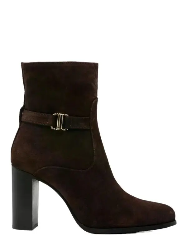 SERGIO MORETTI FIRENZE Round-toe Zip-fastening Ankle Boots - Brown