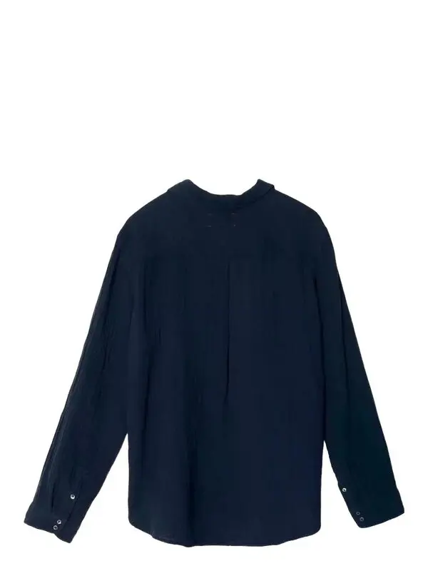 Xirena Crinkled Long-sleeve Shirt - Blue